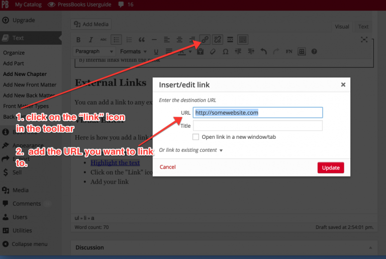 Internal and External Hyperlinks – Maricopa Open Digital Press Guide Internal and External Hyperlinks – Maricopa Open Digital Press Guide